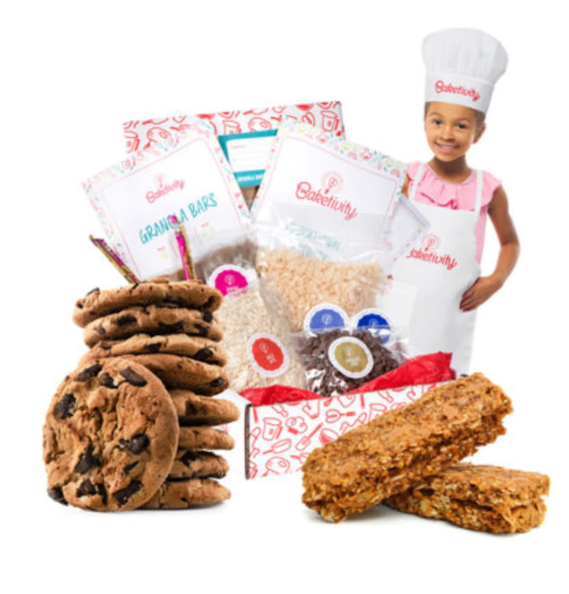 Gluten-Free Cookie & Granola Baking Fun Set with Apron & Hat – Baketivity